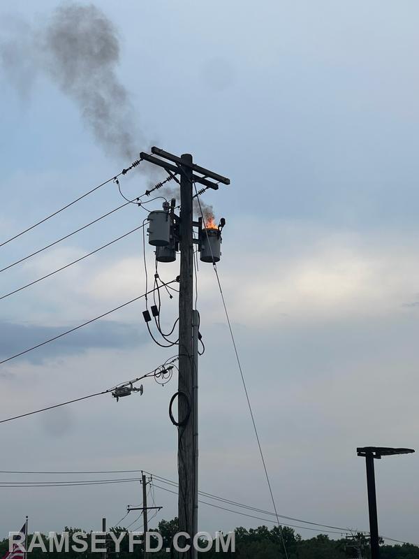 Transformer Fire disrupts evening traffic - Ramsey Fire Department